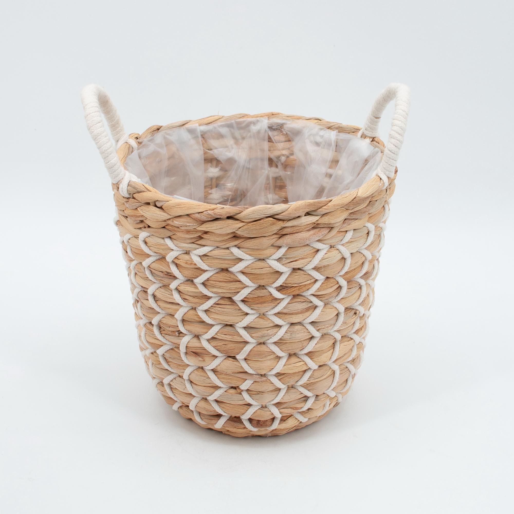 Macetero de mimbre con agarre 35cm | Lider