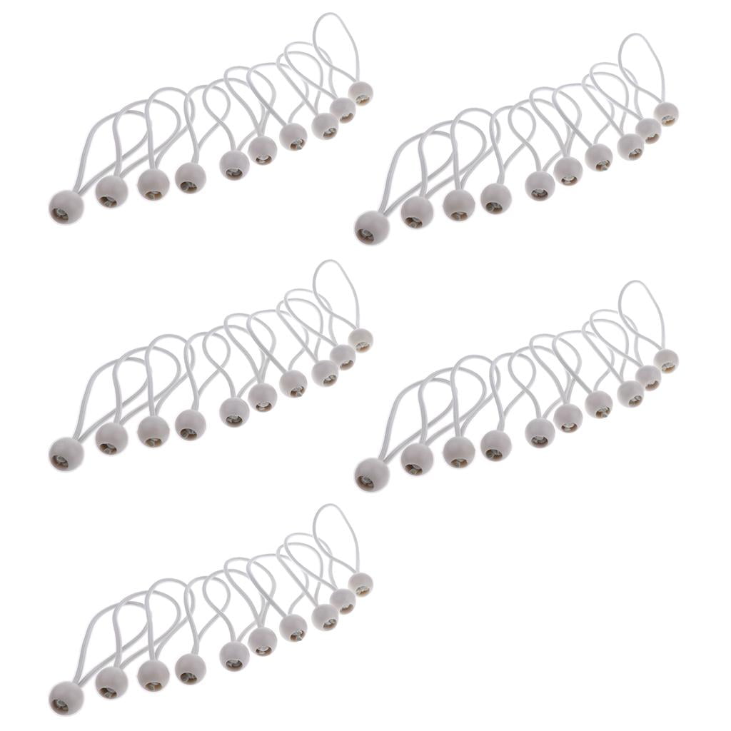 50 Piezas 16cm Heavy Duty Ball Bungee Cord Tie Cord Cord Canopy Straps ...