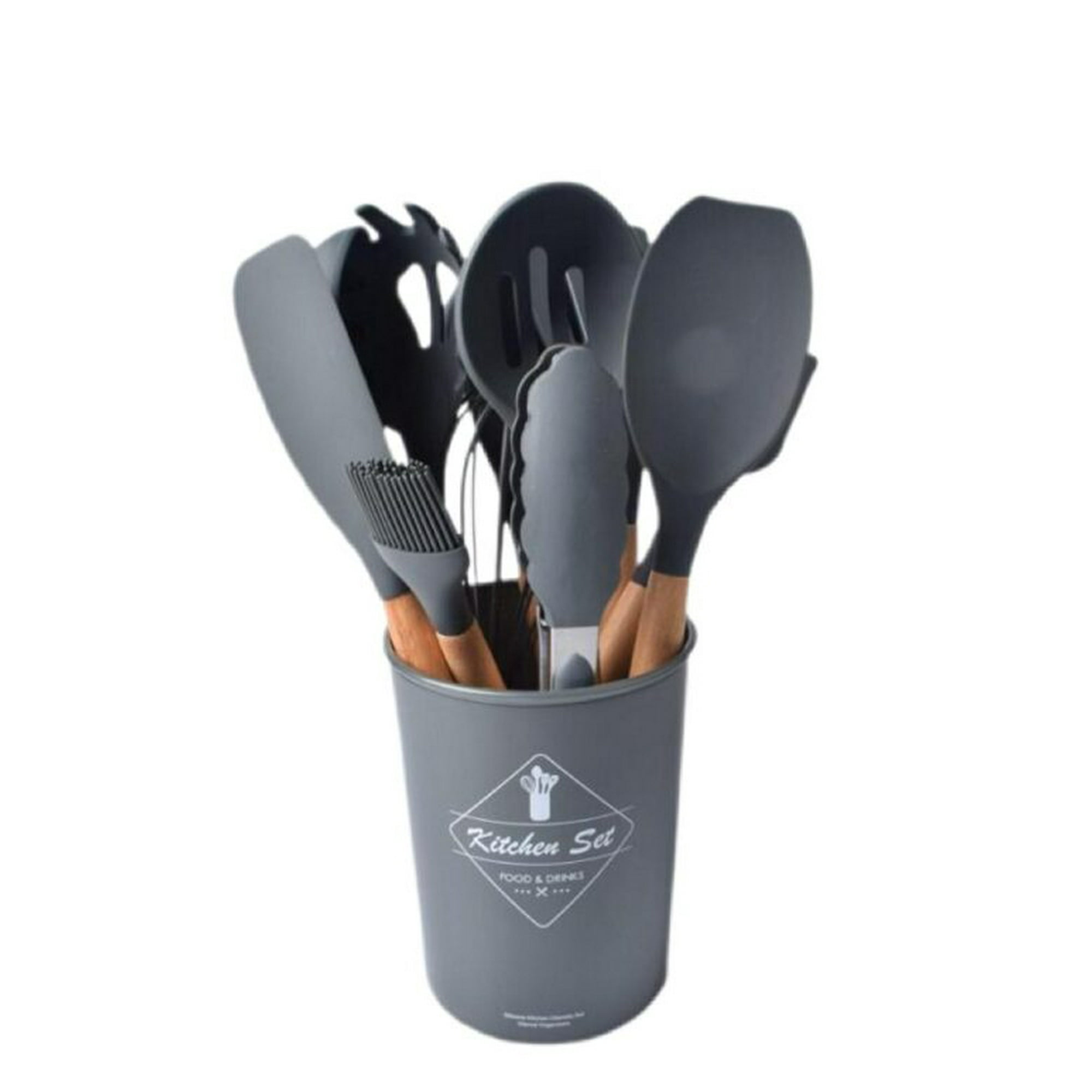 Set de utensilios de cocina 12 piezas gris | Lider