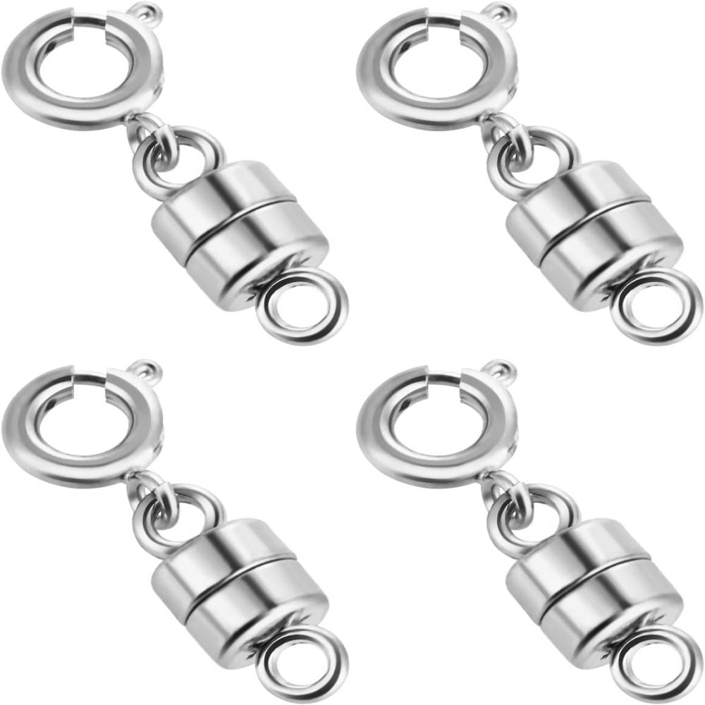 Paquete de 4 cierres magnéticos para joyería, cadenas, cierre magnético ...