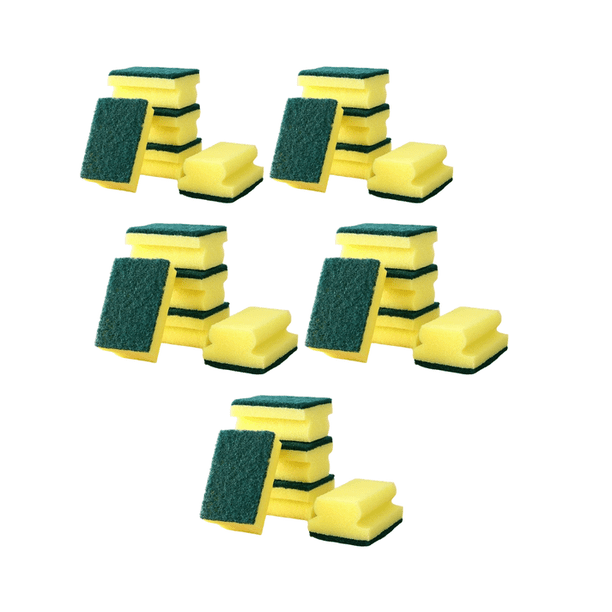 Pack 25 Esponjas Acanaladas | Máxima Eficiencia de Limpieza | Lider