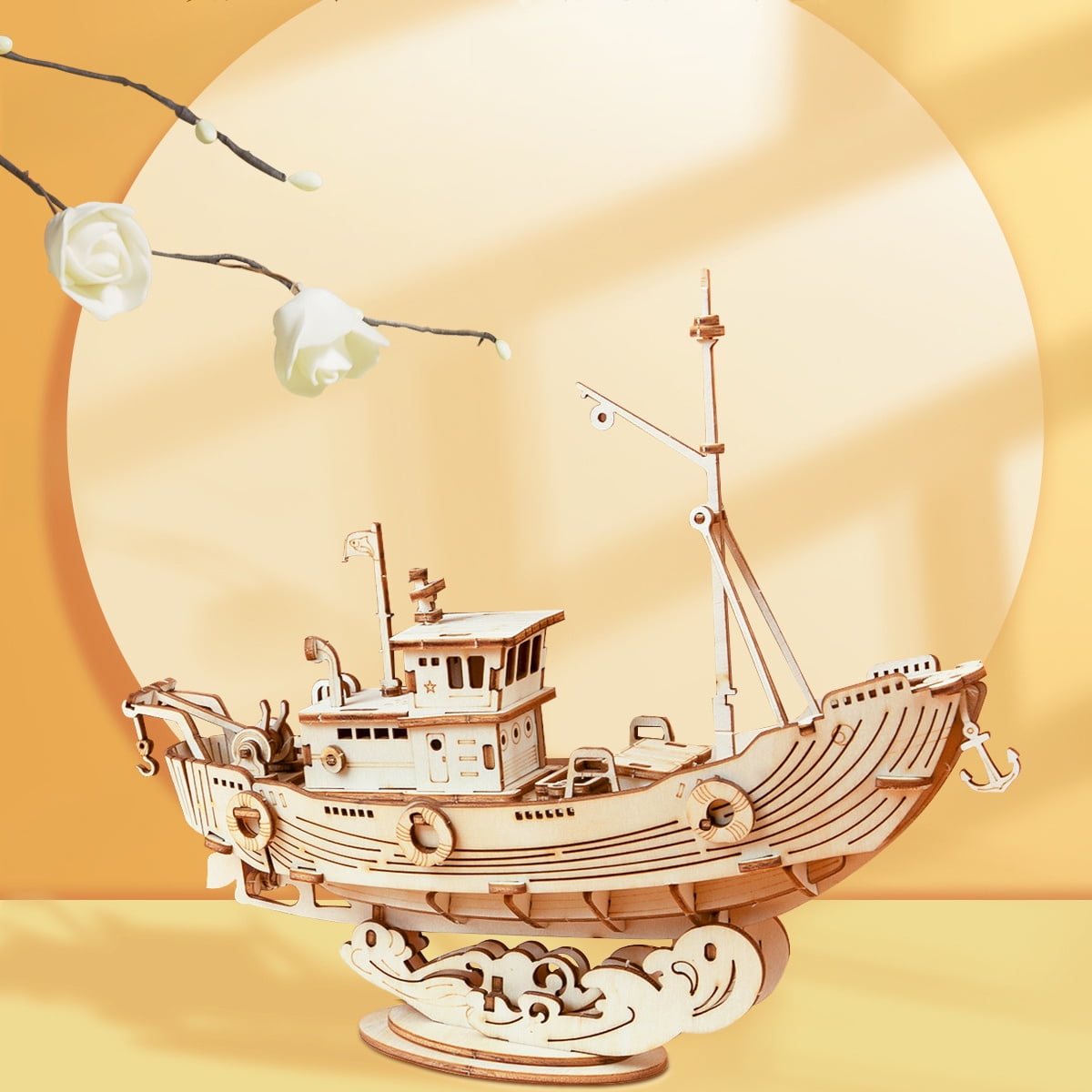 Wooden Puzzle Of 3D Three-dimensional Ship Model | Lider