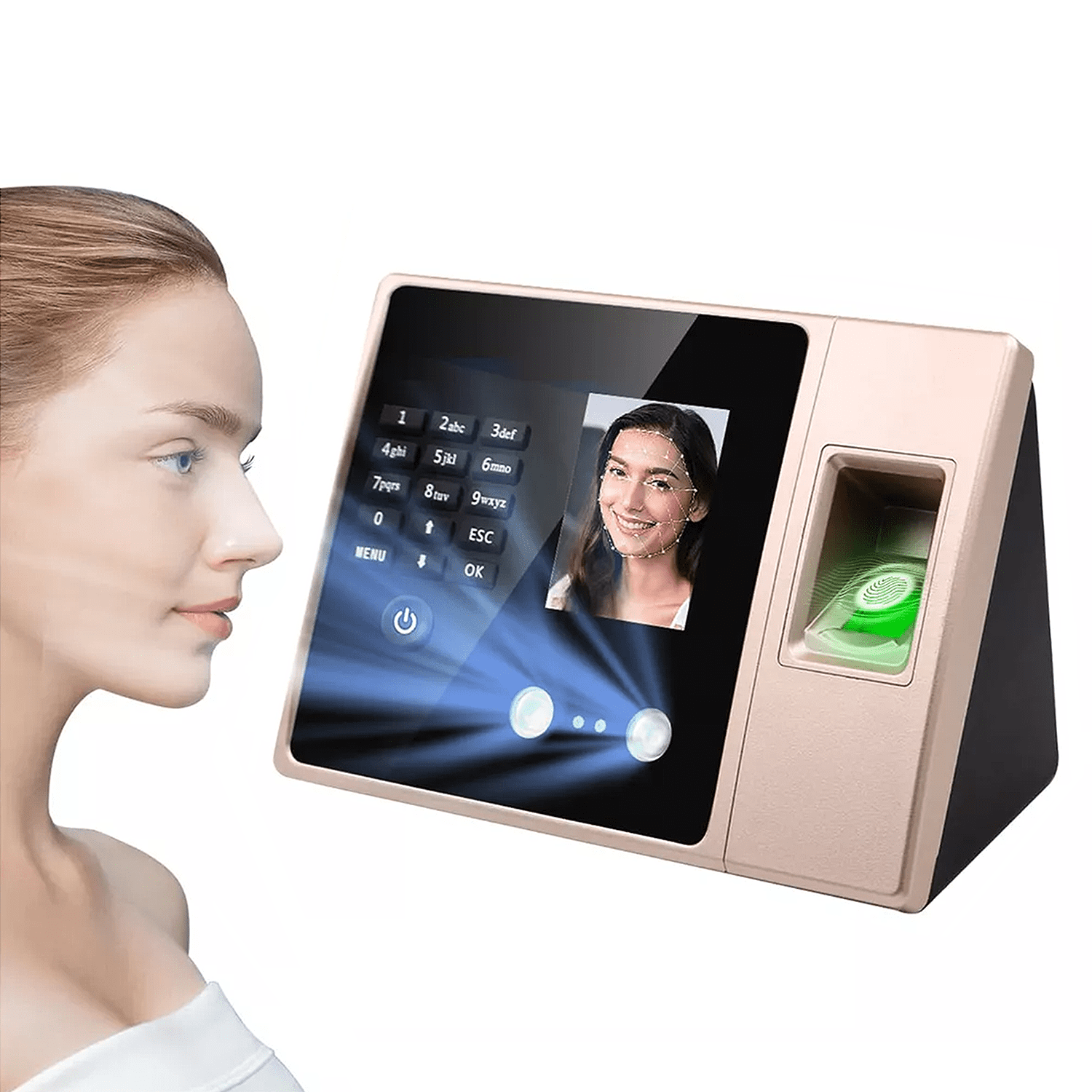 Reloj Control Asistencia Lector Biometrico Facial y Huella | Lider