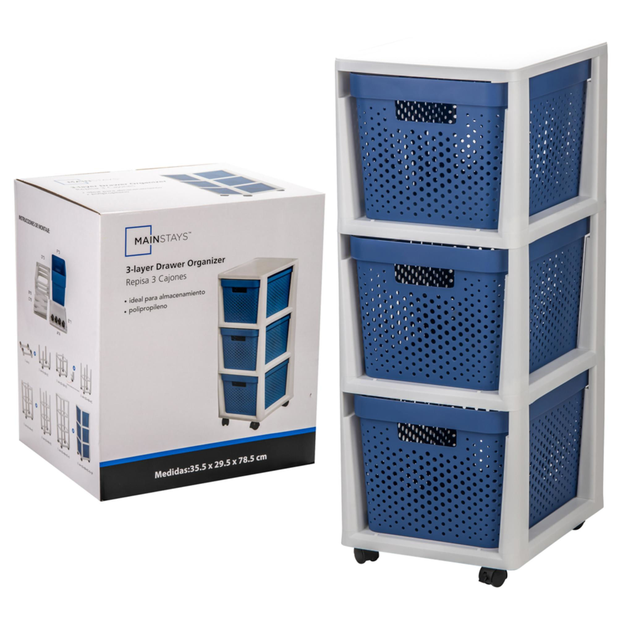 Repisa Organizadora 3 Cajones Sl615569 Pp Azul | Lider