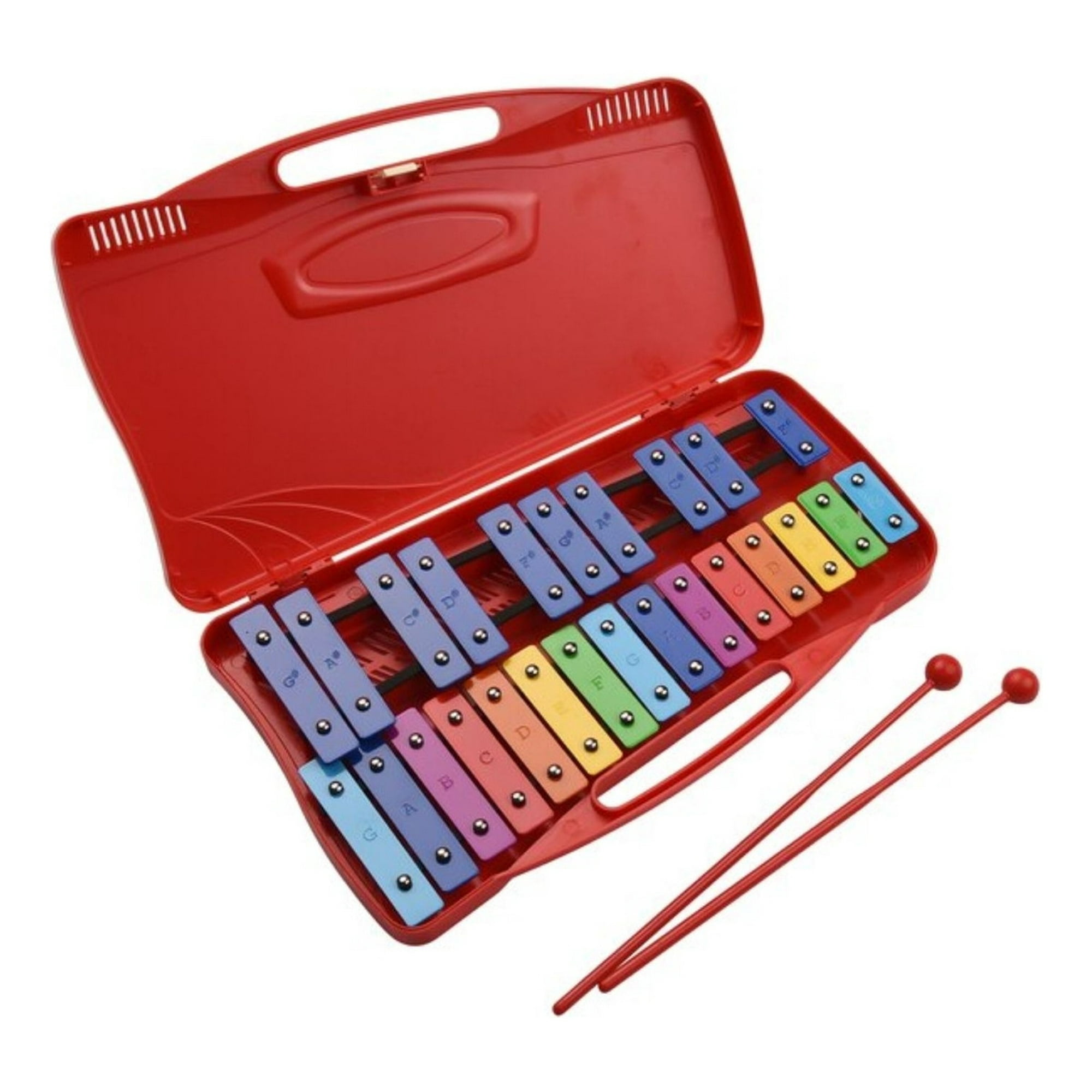 Metalofono 25 Notas Cromatico Con Estuche Rojo | Lider