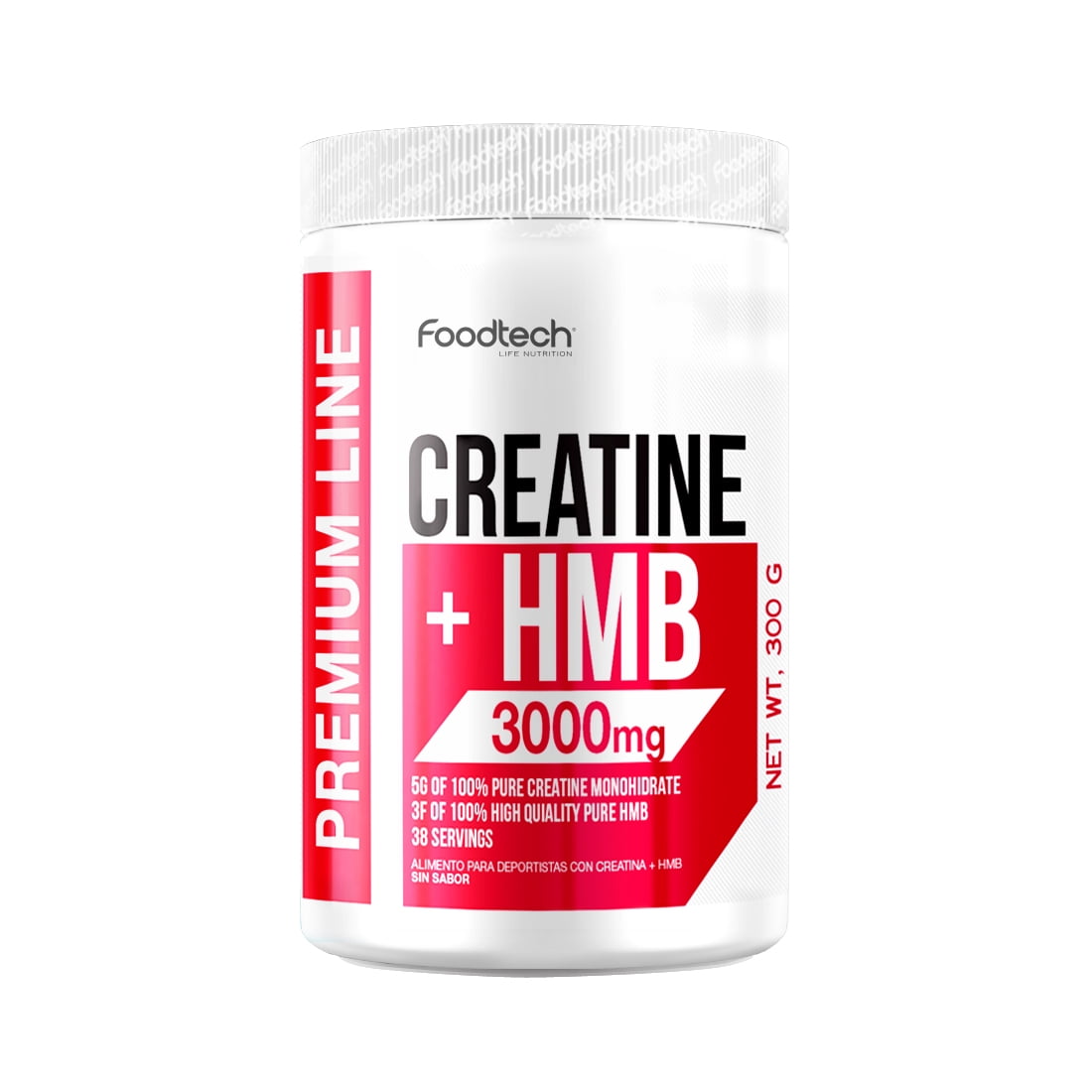 Creatine + Hmb 3000mg 300gr- Foodtech | Lider