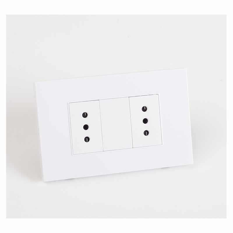 Enchufe de Pared Doble Blanco | Lider