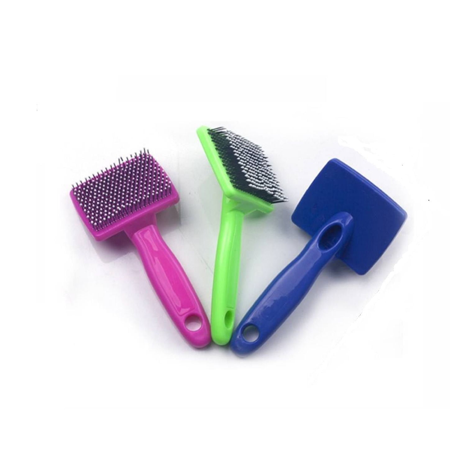 Cepillo Suave Celda Plástico Para Mascotas Rasqueta Azul | Lider