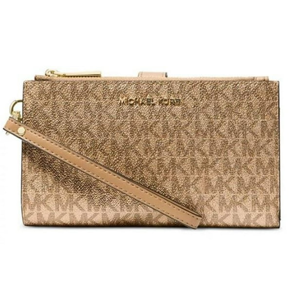 Billetera Michael Kors Doble Cremallera, Talla única, Camel | Lider