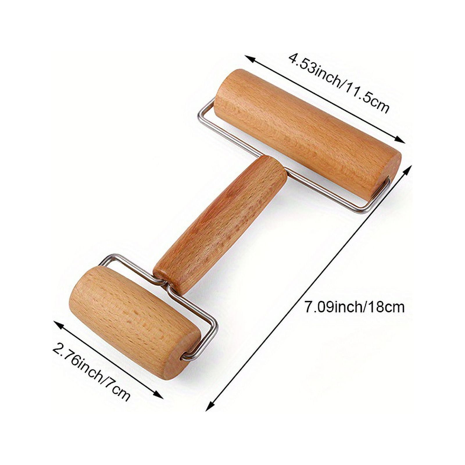 Double-headed Wooden Rolling Pin, Flour Dumpling Skin Roller Rolling ...