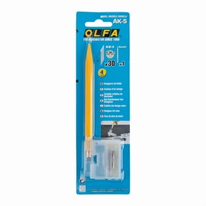 Olfa - Cuchillo Tipo Lapiz Angulo De 30° Punta Aguja Estuche