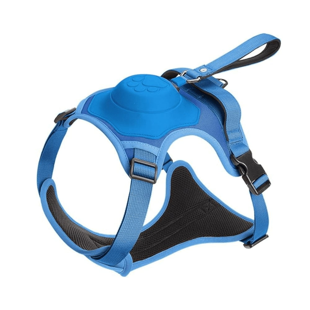 Arnés Para Perro Con Correa Retráctil Talla M - Azul | Lider