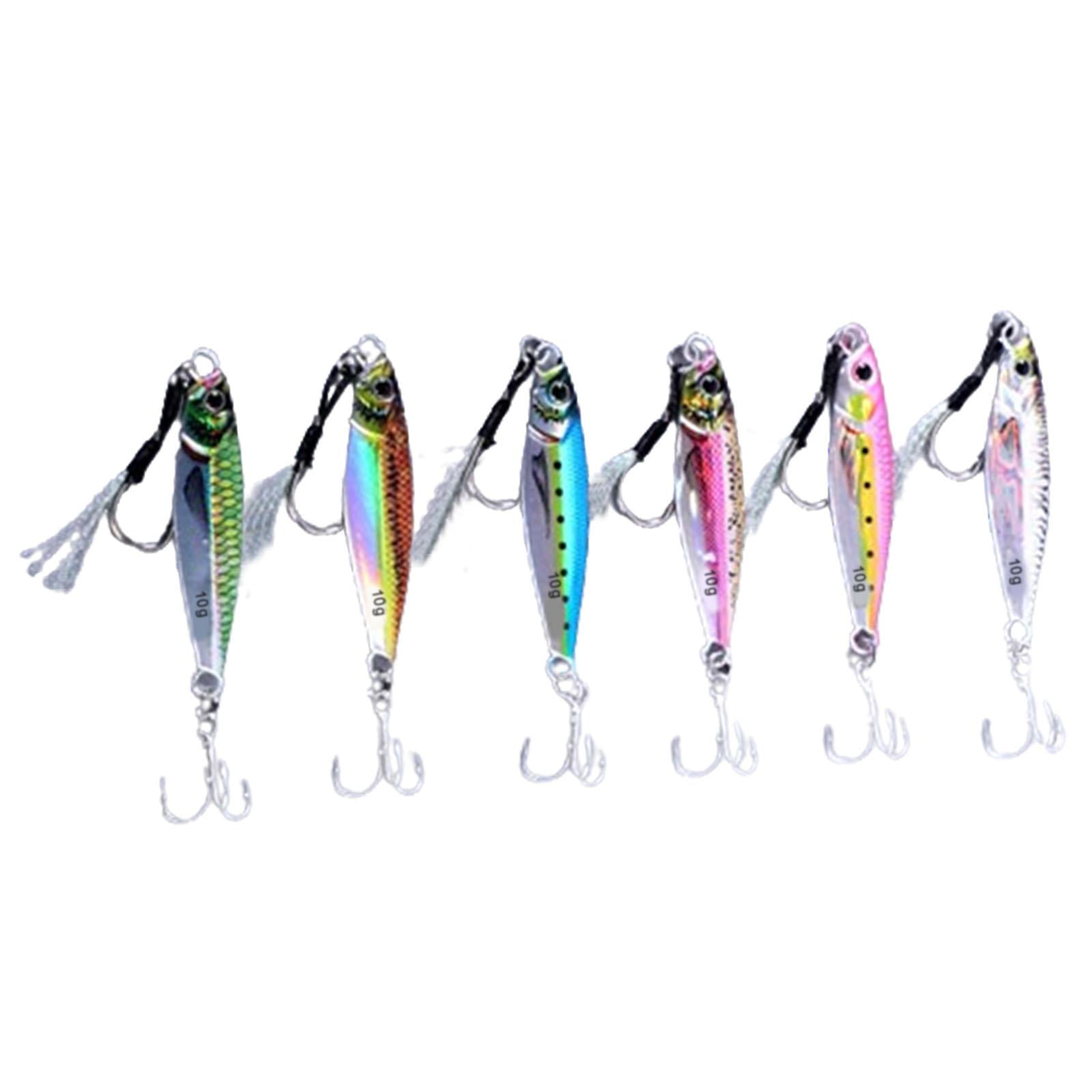 Señuelos De Pesca De 6 Piezas, Cebos Duros De Agua Salada, Plantillas ...