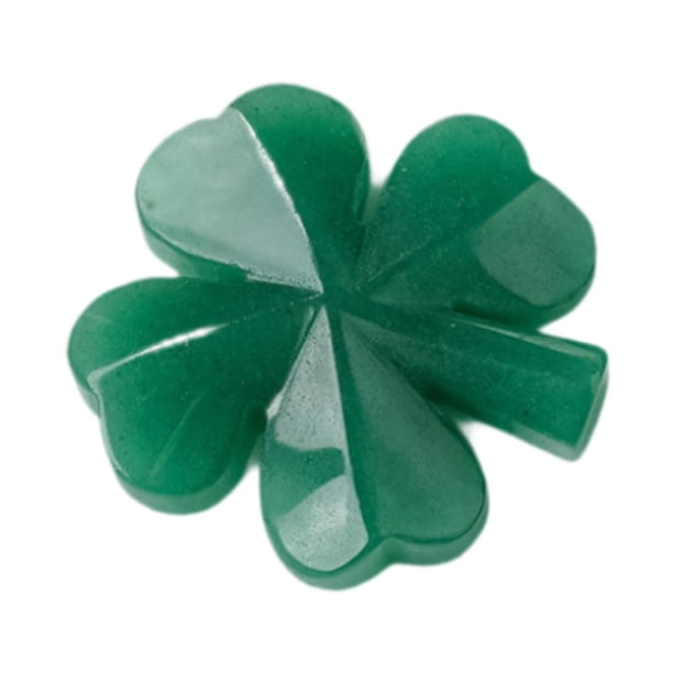 Escultura De Trébol De Cuatro Hojas, Adorno Tallado A Mano, Artesanía ...