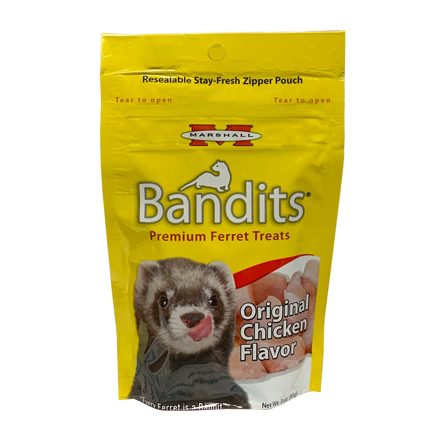 Snack Marshall Bandits para Hurón Sabor Pollo 85 GR | Lider