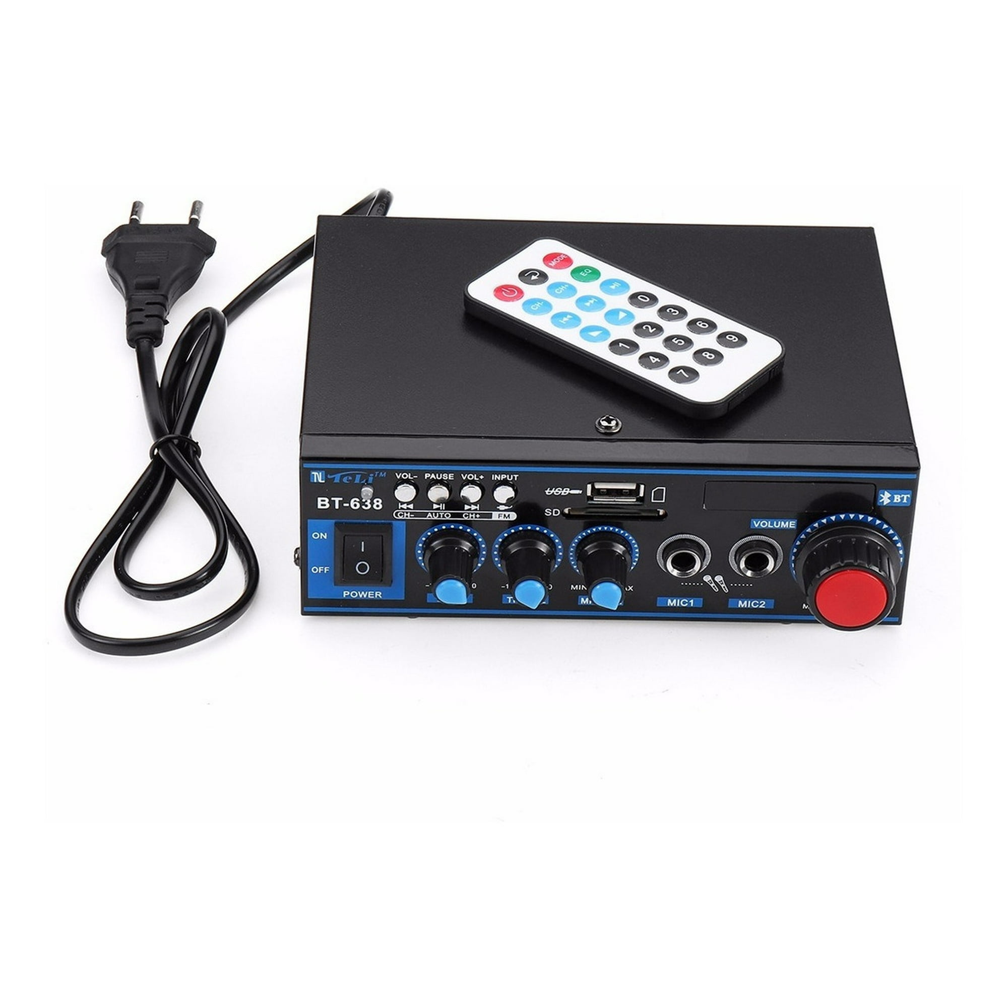 Mini Amplificador Bt-638 Bluetooth Digital Hifi 2ch | Lider