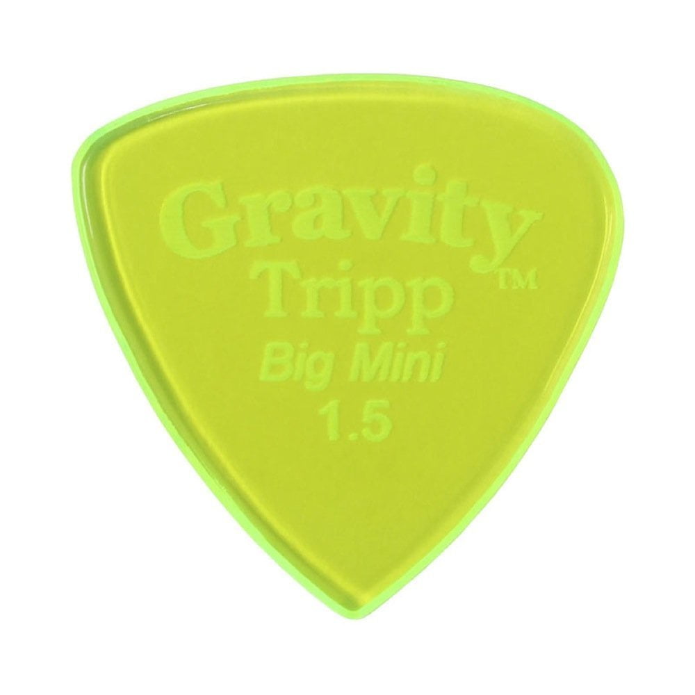 Púa de guitarra Gravity Tripp Big Mini 1.5mm Verde Fluorescente | Lider