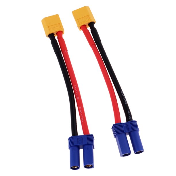 XT60 Cable de adaptador de conector macho a hembra EC5 para batería de litio RC | Lider
