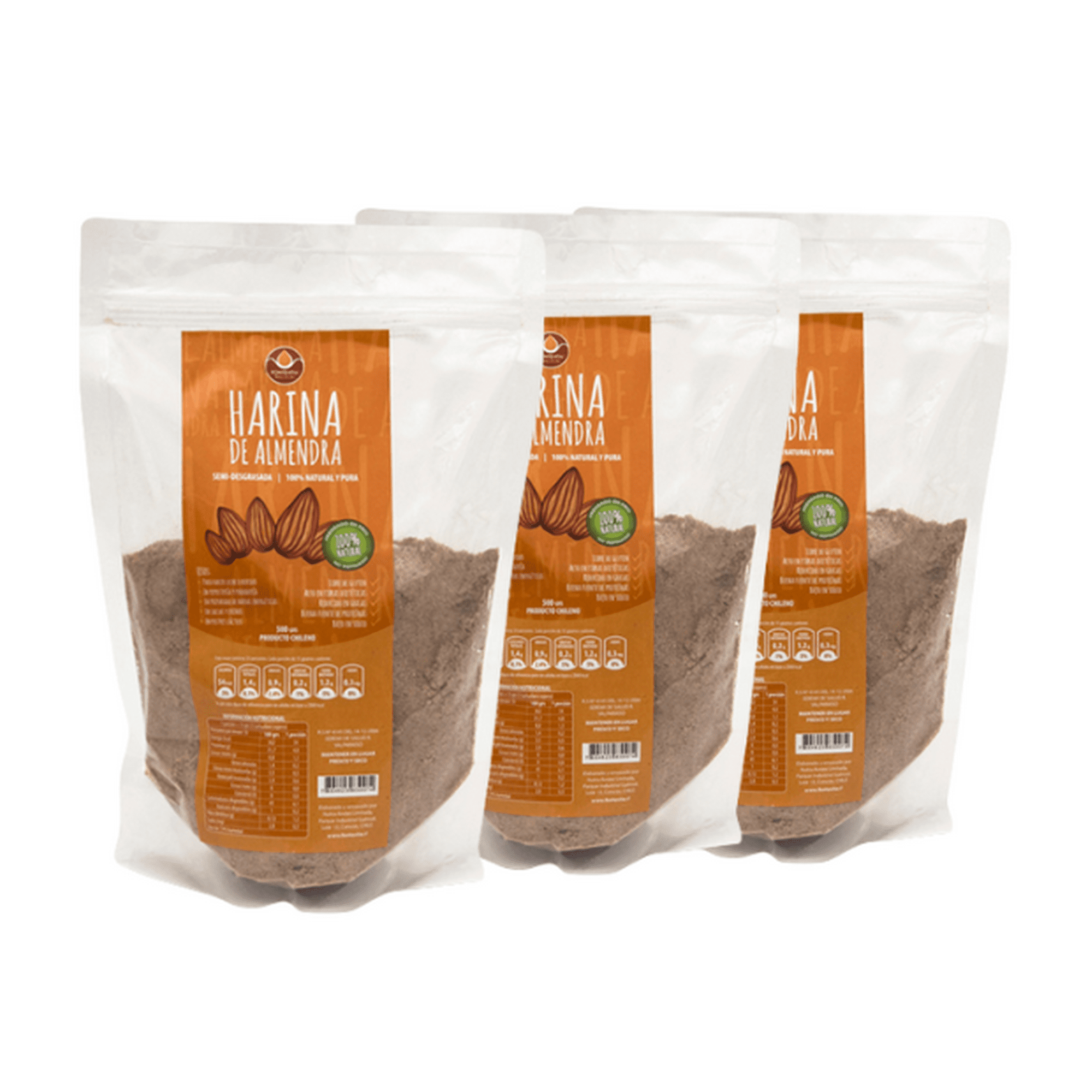 PACK HARINA KETO - ALMENDRA SEMI-DESGRASADA 500 GRS | Lider