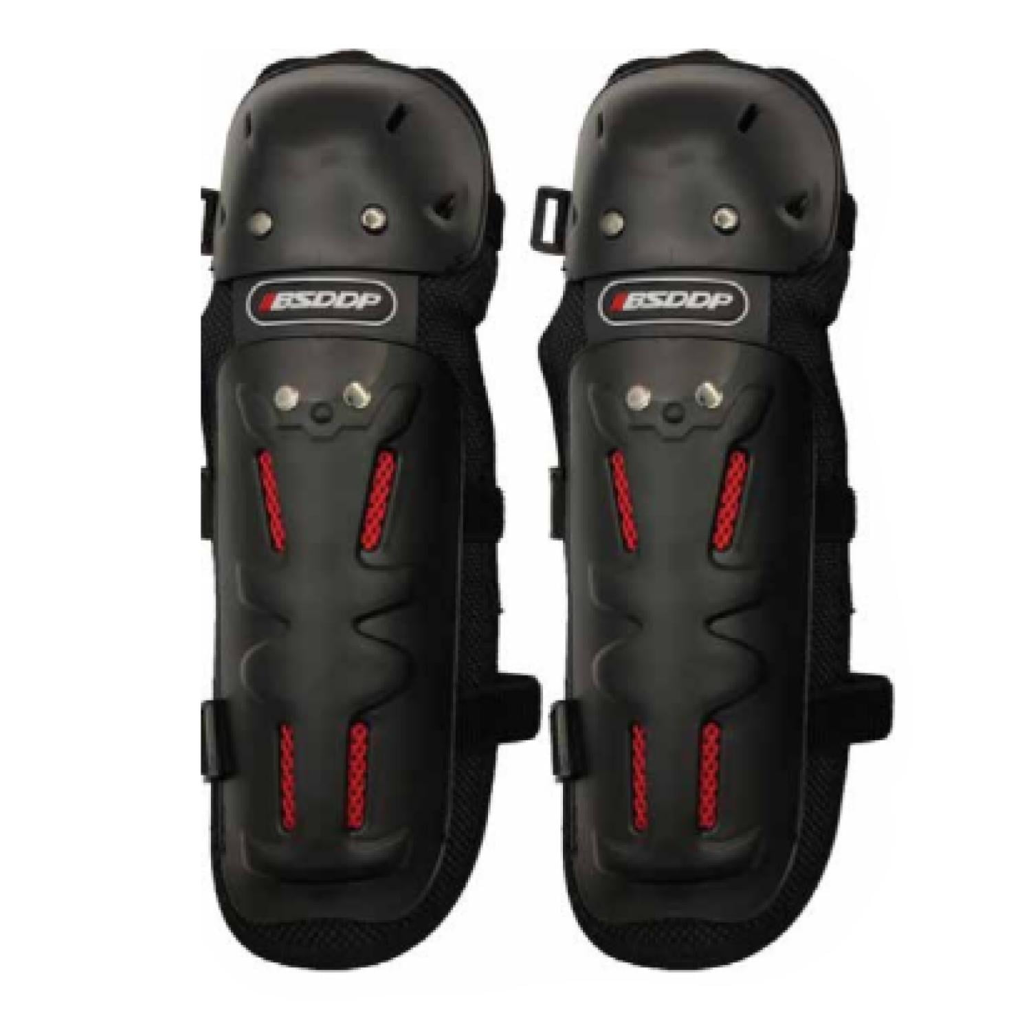 Kit Rodilleras Y Coderas Negro Rojo Para Motocicletas | Lider