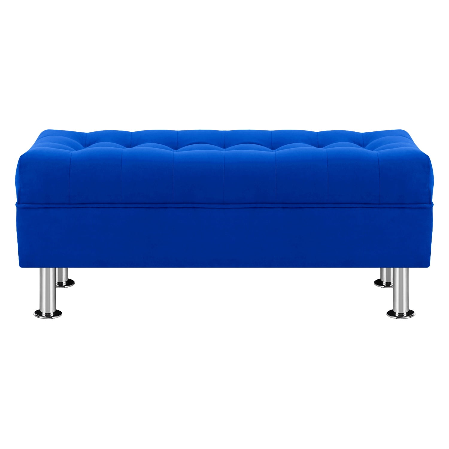 Banqueta Lisboa 2c Felpa 12 Azul Rey | Lider