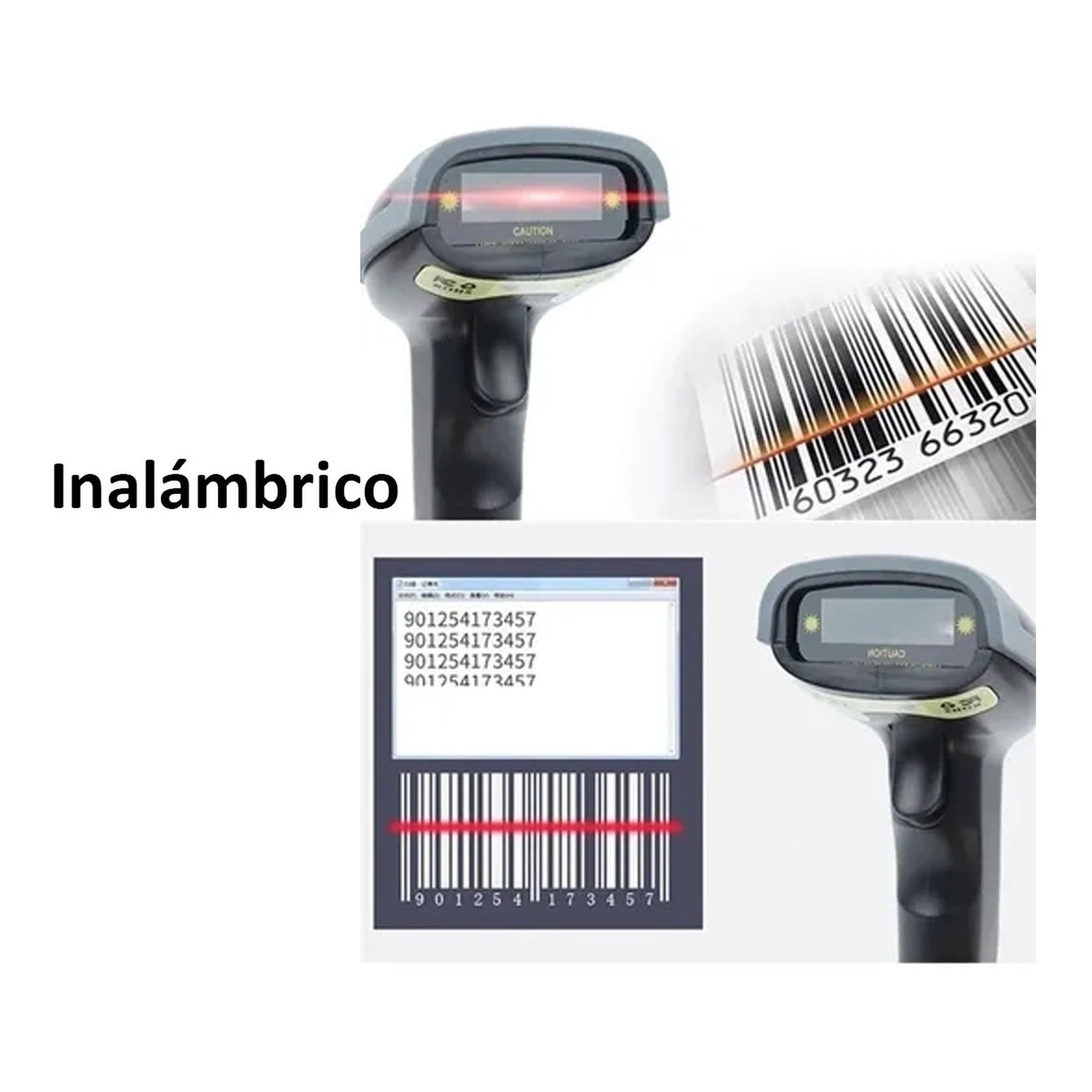 Lector Escáner De Código De Barras Inalámbrico 2.4g Pistola | Lider