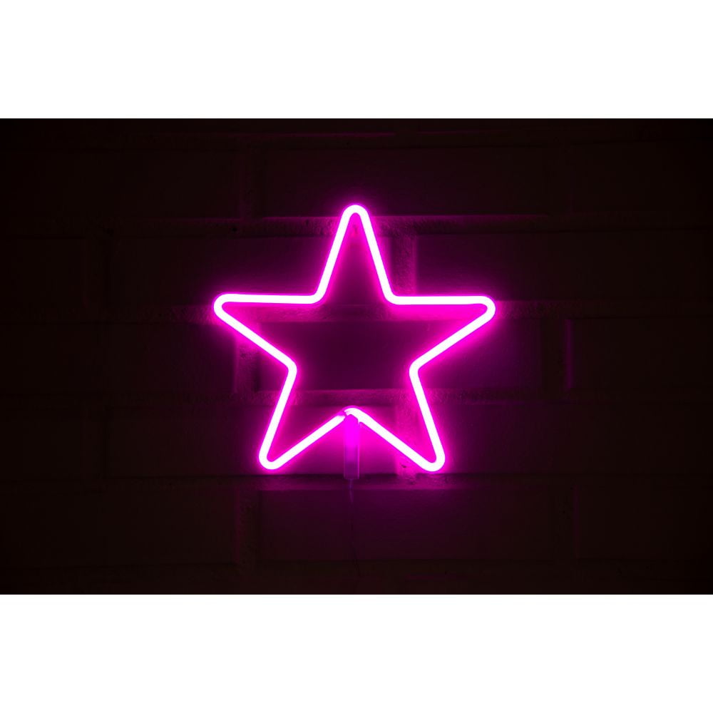 Letrero Neon Estrella Rosado | Lider