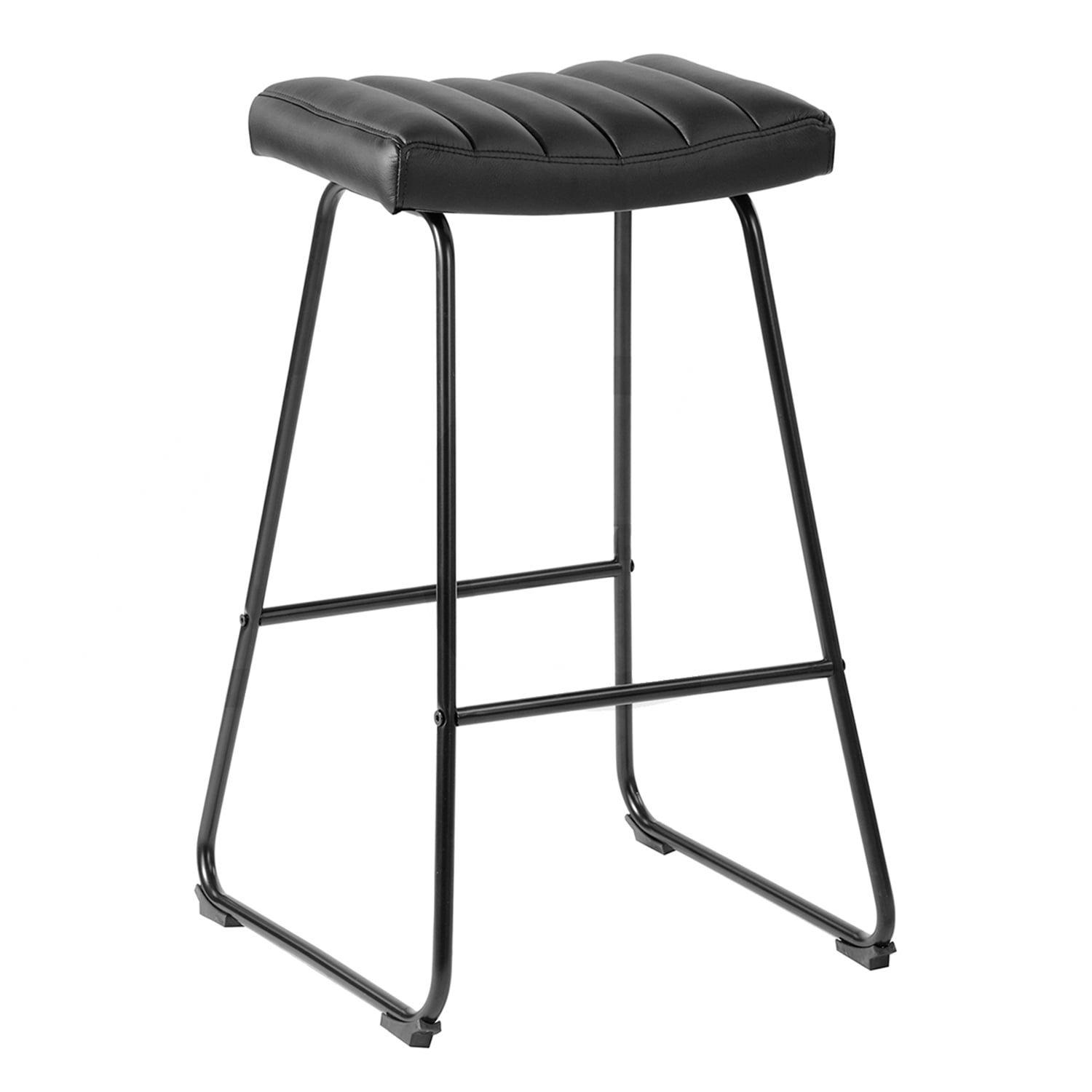 Práctico Piso de Bar Acolchado Taburete Negro | Lider