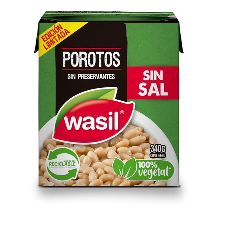 Poroto Blanco Sin Sal Wasil, 340 g | Lider