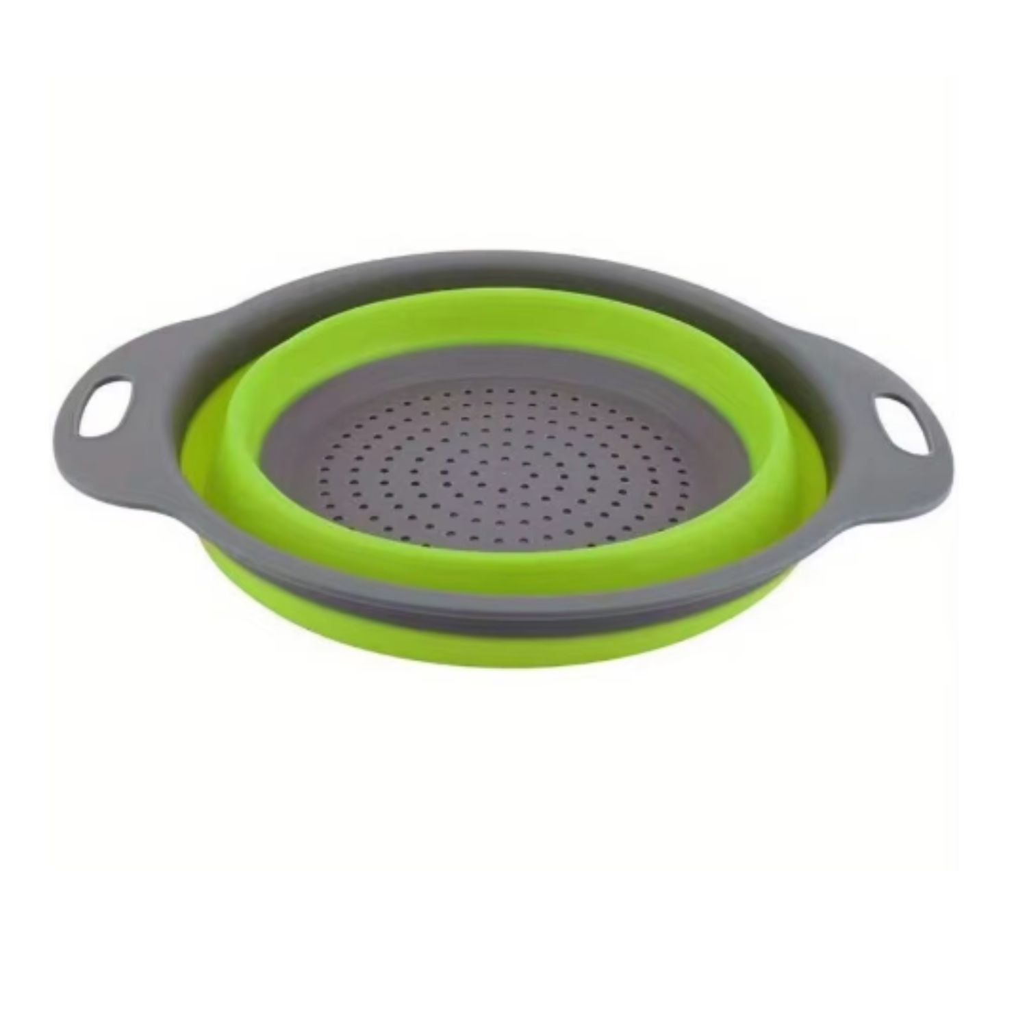 Colador Plegable Circular Verde 30cm Ideal Cocina Utensilio | Lider