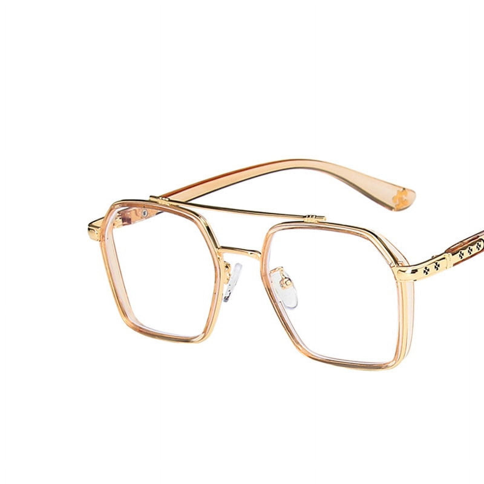 Trendy Blue Ray Cut Full Rim Eyeglasses for Men and Women - Square ...