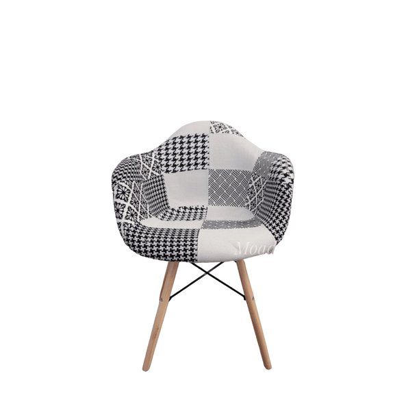 Butaca Eames Patchwork Negra | Lider