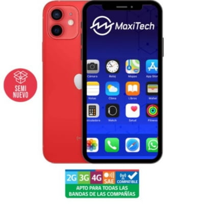 iPhone 12 Mini 64GB Rojo Reacondicionado | Lider