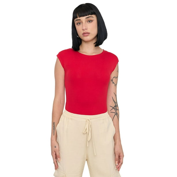 Body Mujer Manga Corta Rojo Corona | Lider