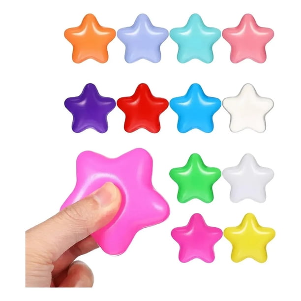 Pack 12 Estrella De Goma Anti-estress | Lider