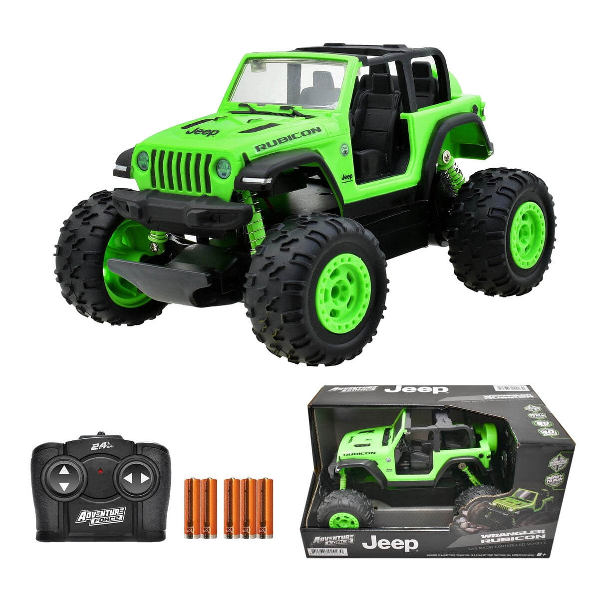 Auto RC Adventure Force Jeep Rubicon 124 verde | Lider