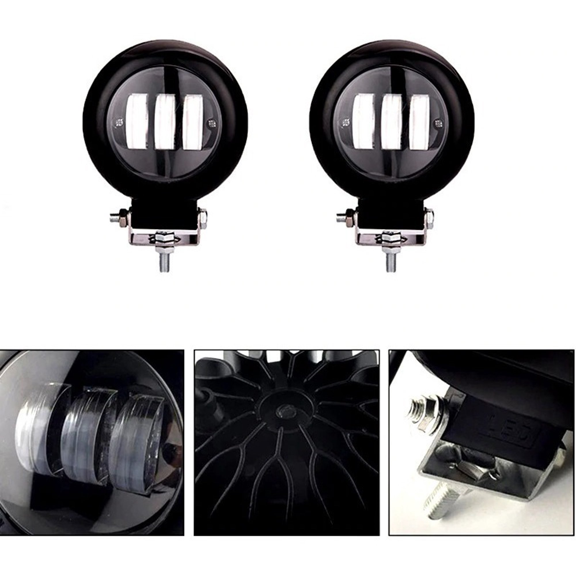 X2 Foco Luz Neblinero 30w Led Spot Auto Moto Caminoneta Lupa | Lider