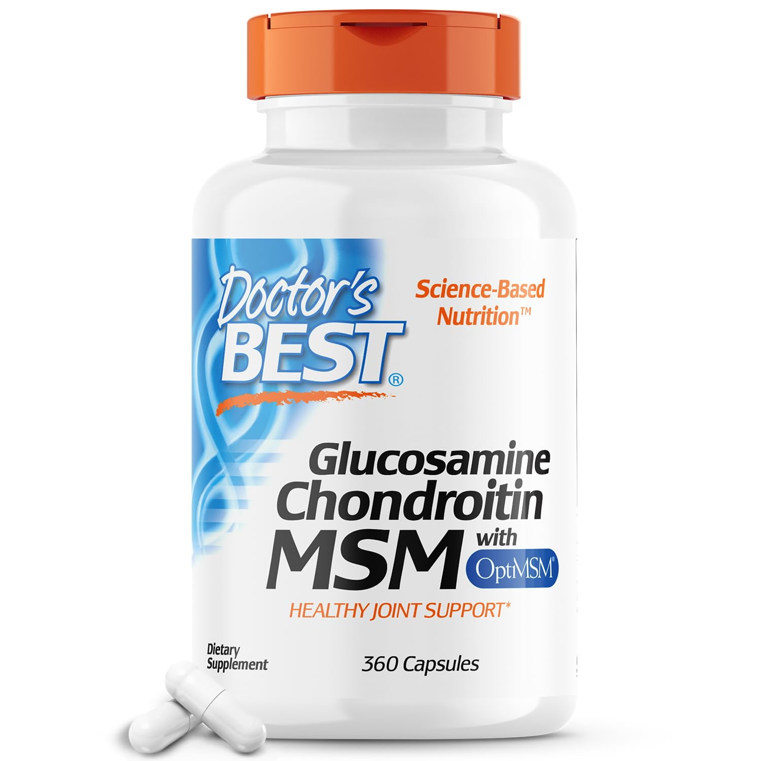 Supplement Doctor's Best, glucosamina y condroitina MSM, 360 cápsulas | Lider