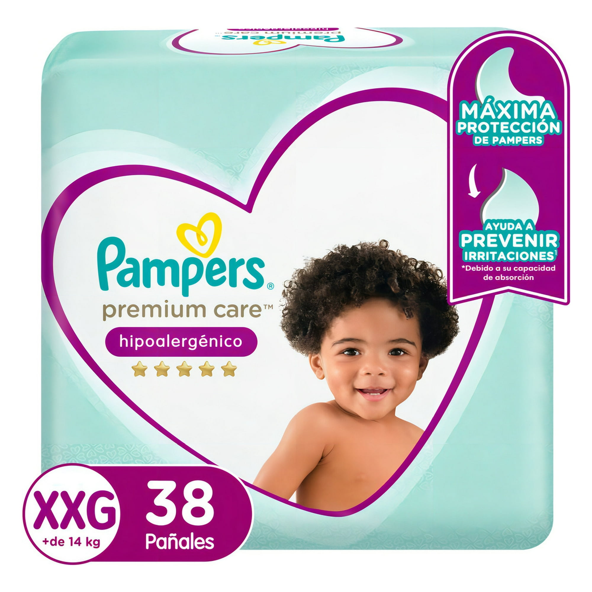 Pañales Pampers Premium Care Xxg 38 Unidades | Lider