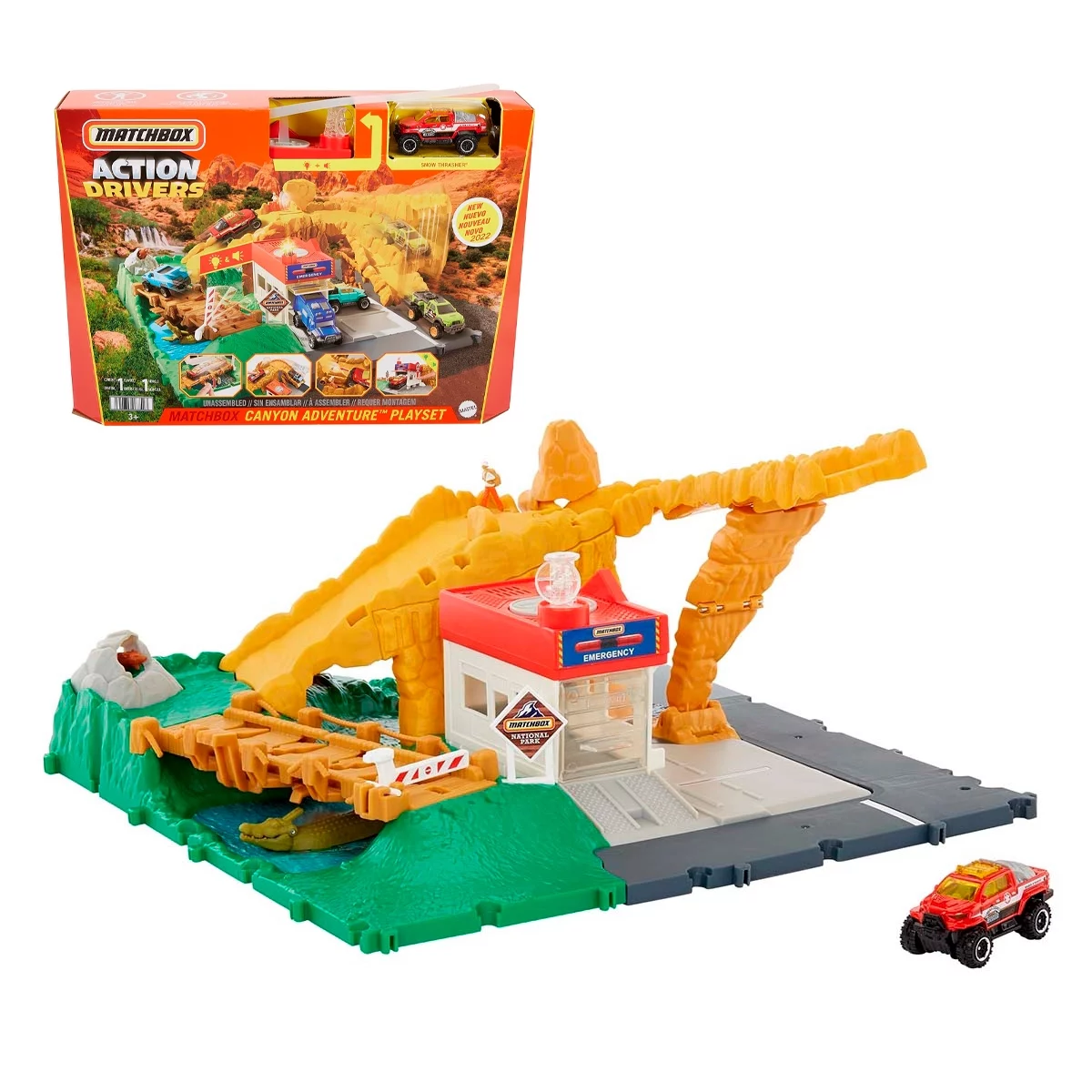 Conductores De Acción Canyon Adventure Matchbox | Lider