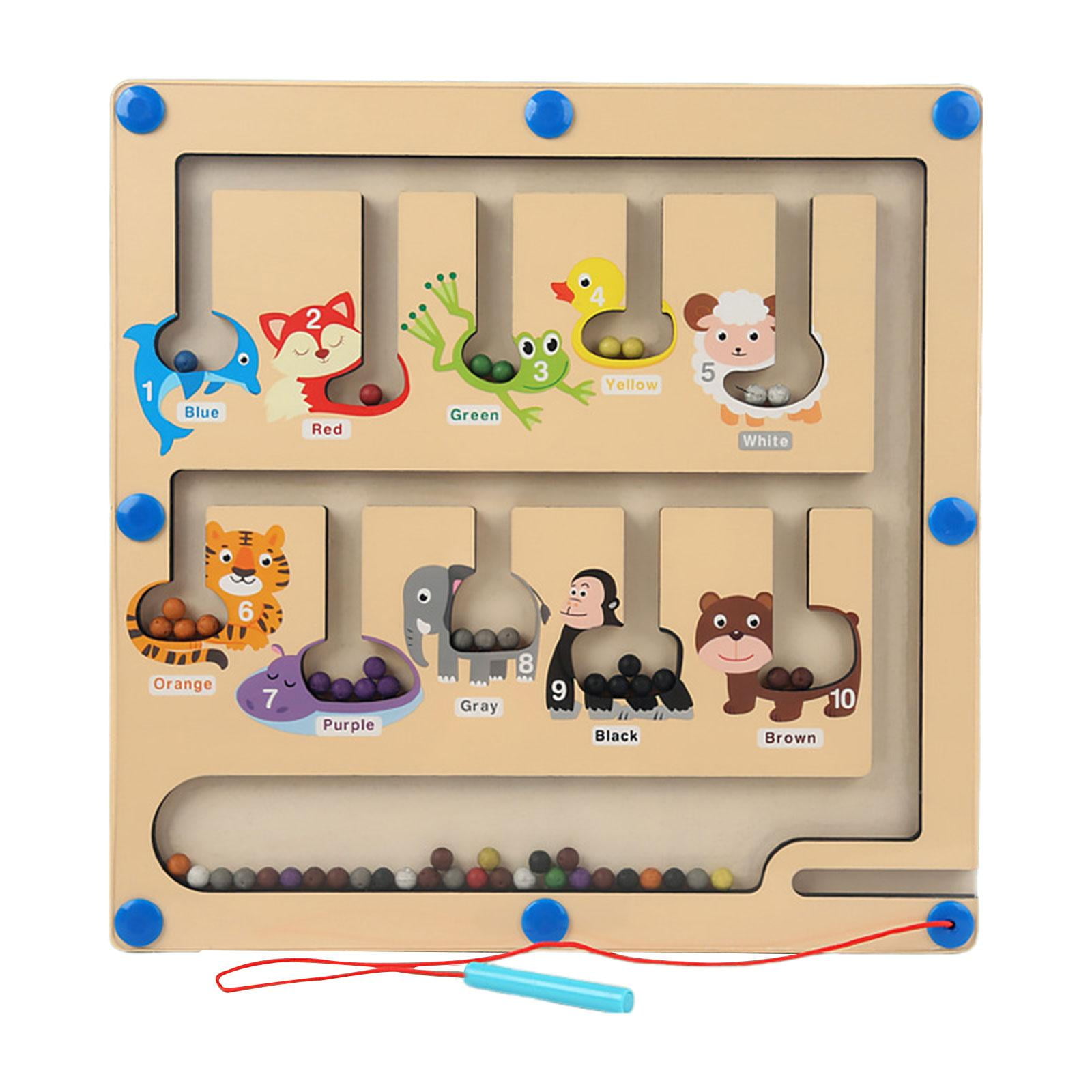 Laberinto Magnético De Colores Y Números, Juguete Montessori Para ...