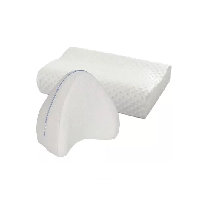 Pack Almohada Ortopédica Y Cojín Piernas Memory Terapeuticas | Lider