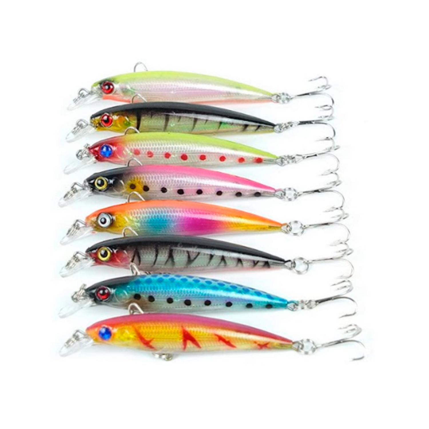 Señuelos Para Pesca 8 Piezas Pesca Mixta | Lider