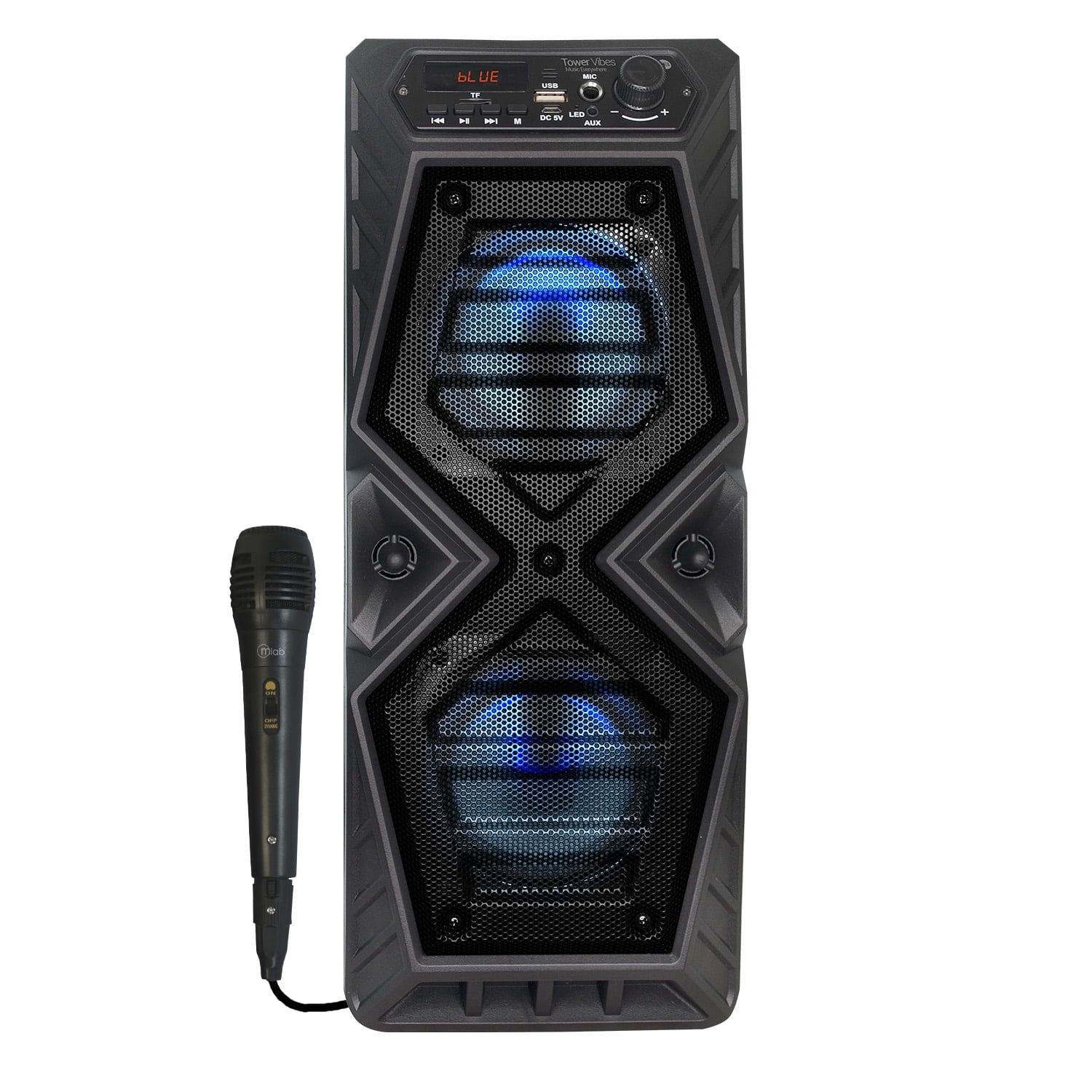 MICROLAB KARAOKE TOWER OUTDOOR MIC BT BLACK | Lider