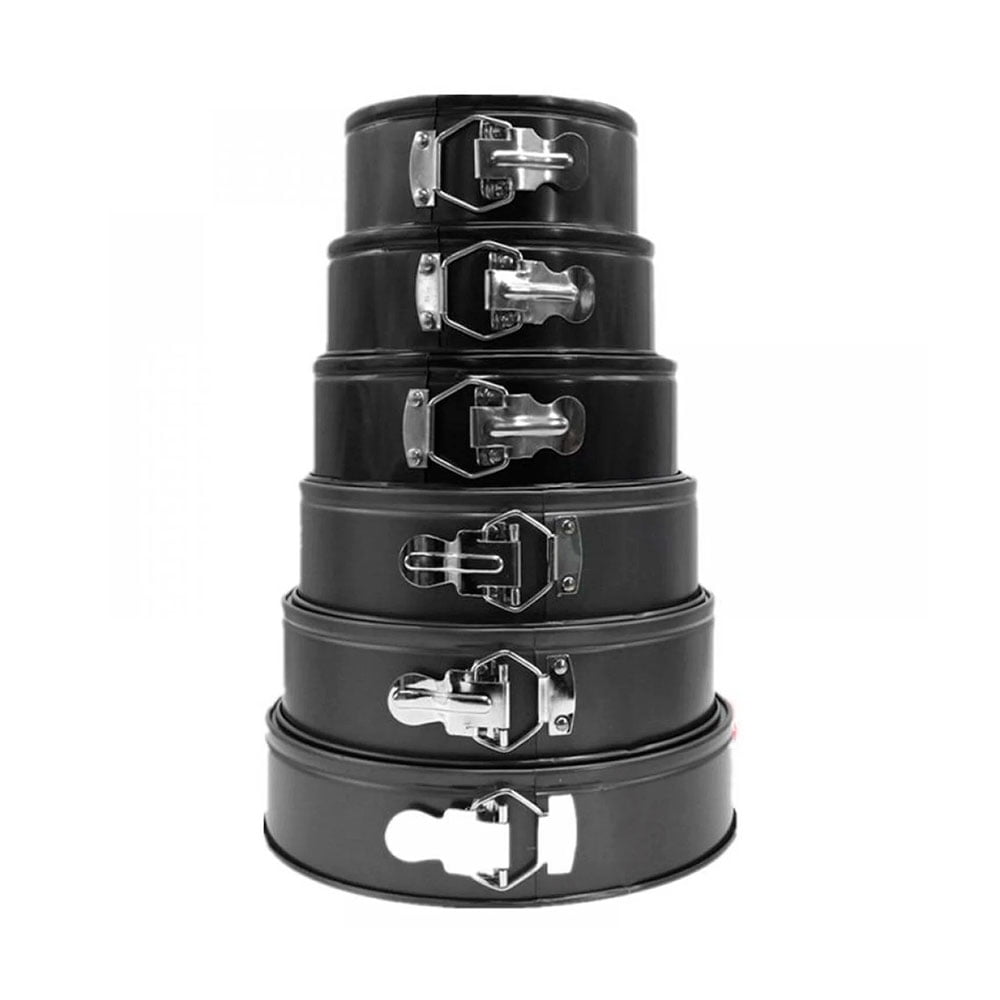 Pack 6 Molde Queque Torta Redondo Antiadherente Desmontable | Lider