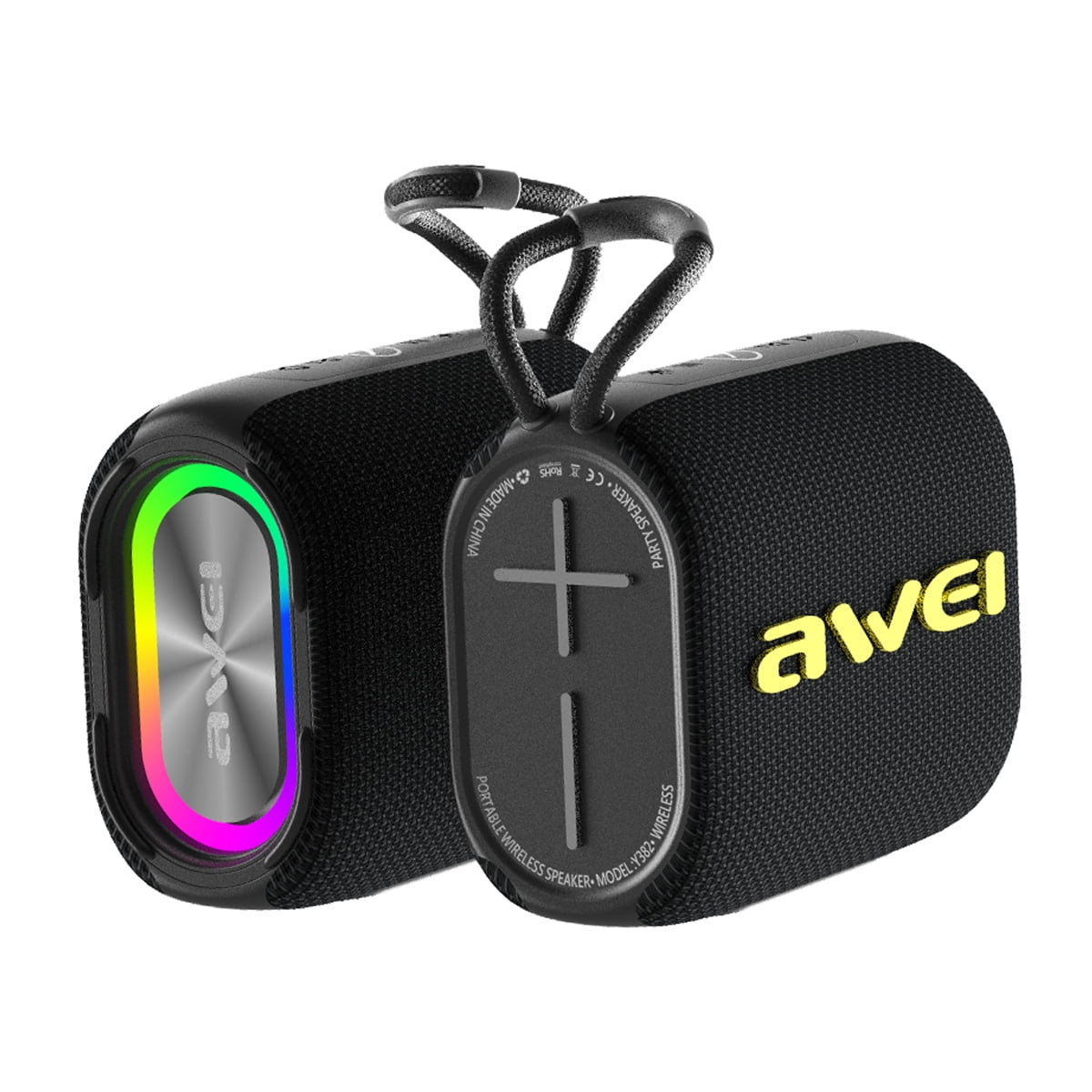 Parlante Awei Y382 Bluetooth TWS IPX7 Negro | Lider