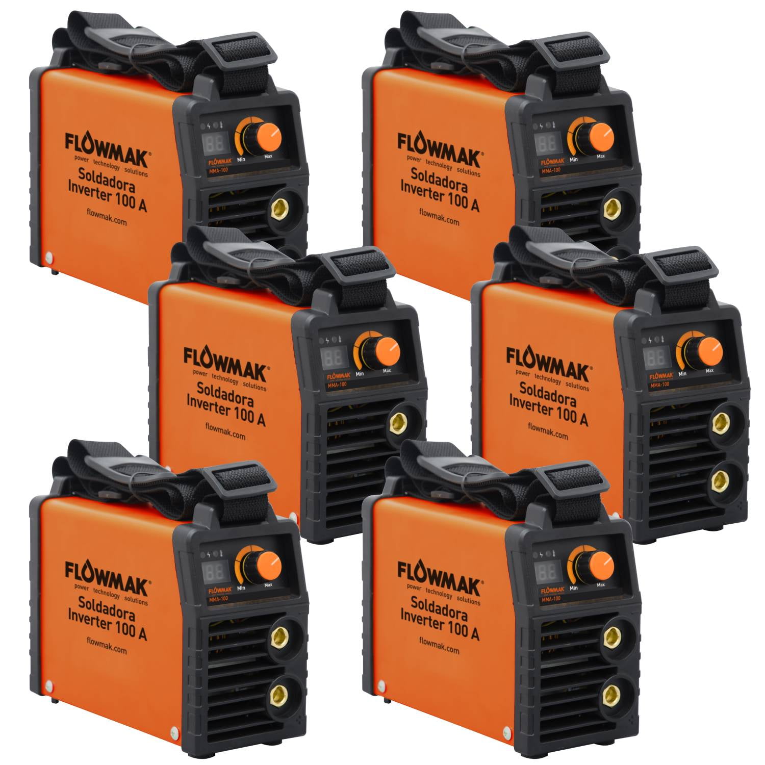 Pack 6 Soldadoras Inverter 100 Amperes Flowmak | Lider