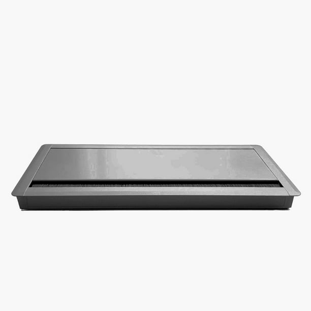 Pasacables Rectangular Gris claro | Lider
