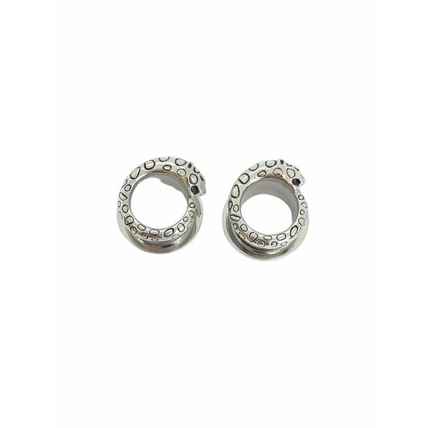 Aros Expansores Oreja Tribal Leopardo Cheeta 12mm Acero Tunel Plug ...