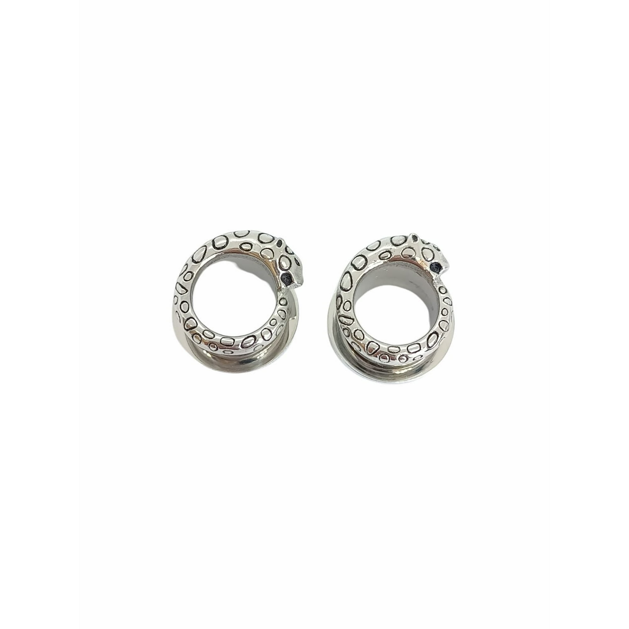 Aros Expansores Oreja Tribal Leopardo Cheeta 12mm Acero Tunel Plug ...